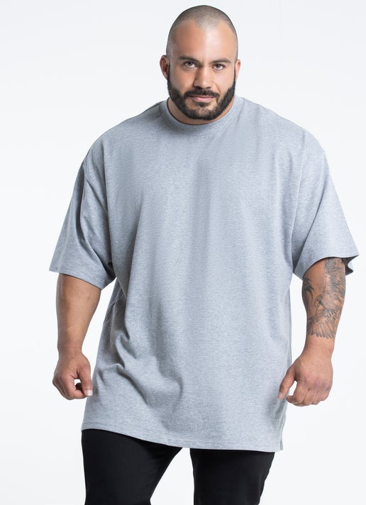 As Colour Heavy Tee - Big & Tall in Grey | Red Rat