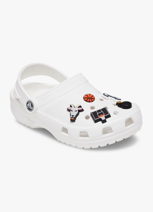 Crocs Jibbitz Basketball Star 5packs in Multi | Red Rat