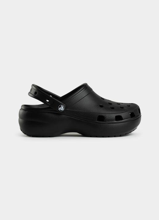 Crocs Classic Platform Clog - Women in Black | Red Rat