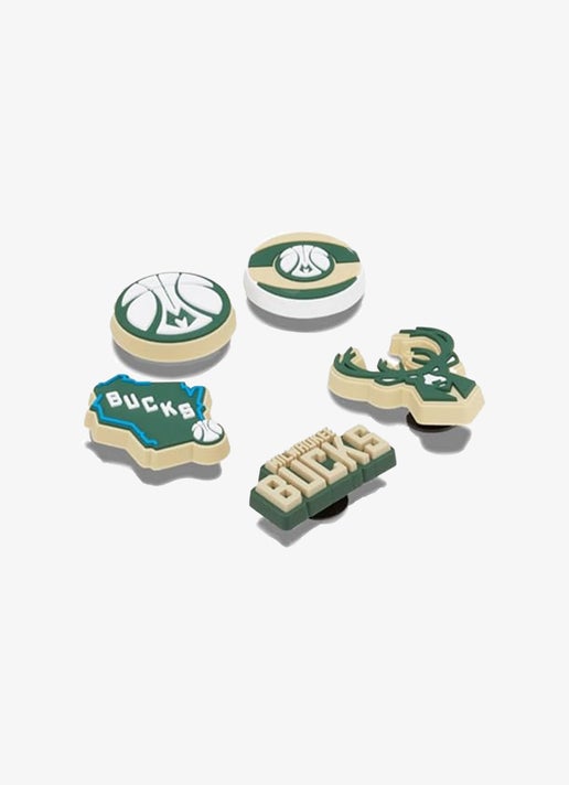 Crocs Jibbitz Nba Milwaukee Bucks 5pc Pack in Multi | Red Rat