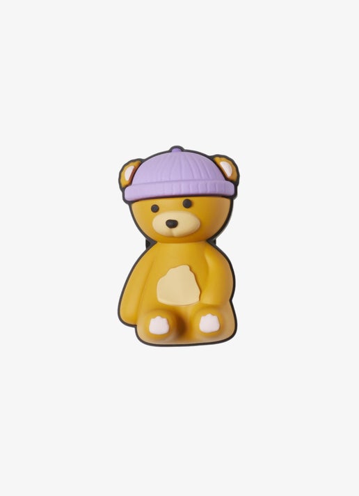 Crocs Jibbitz Teddy Bear With Beanie in Multi | Red Rat