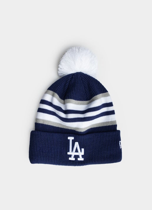 New Era Mlb Los Angeles Dodgers Stripe Otc Knit Medium Beanie in Multi ...