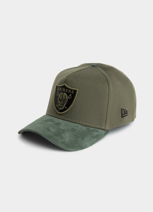 New Era Nfl 39thirty A-frame Las Vegas Raiders Olive Premium Fitted Cap ...