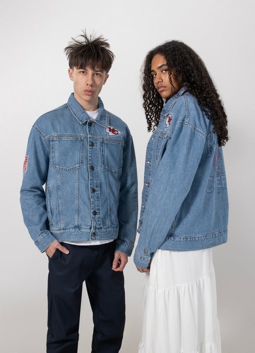 New Era Nfl Kansas City Chiefs Denim Jacket in Blue | Red Rat