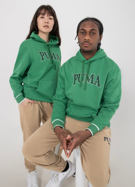 Puma Squad Hoodie in Green | Red Rat