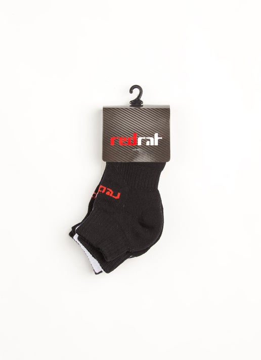 Red Rat Kids Trainer Socks - 3 Pack in Multi | Red Rat