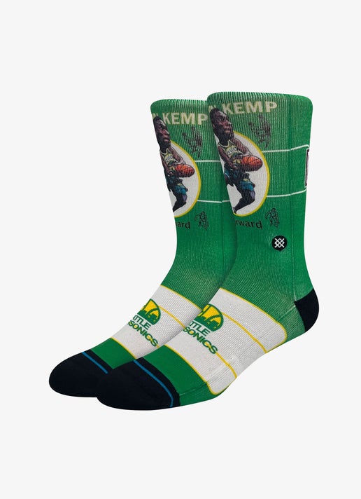 Stance X Nba Shawn Kemp Retro Bighead Socks in Multi | Red Rat