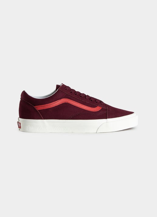 Vans Old Skool Shoes in Maroon | Red Rat