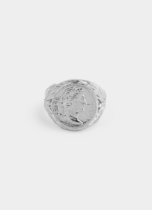 Vendetta Caesar Sovereign Ring - Stainless Steel in Silver | Red Rat