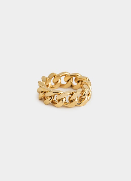 Vendetta Cuban Chain Ring - 18k Gold Plated in Gold | Red Rat