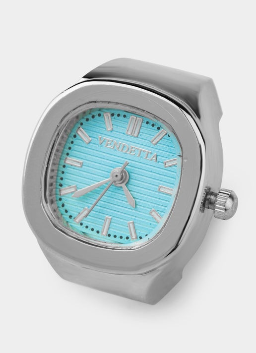 Vendetta Dominion Watch Ring in Silver | Red Rat