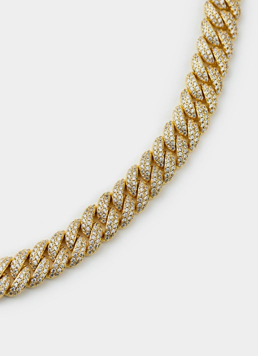 Vendetta Vice Necklace - Iced 18k Gold Plated in Gold | Red Rat